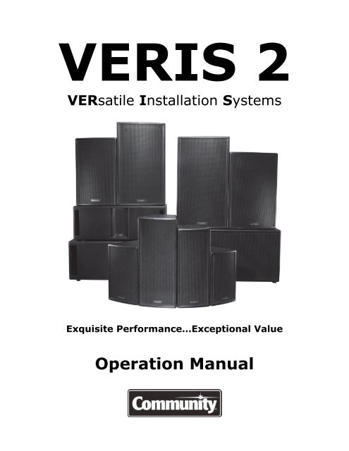 VERIS 2 Series - Community Professional Loudspeakers