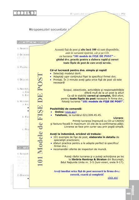 fisa postului pentru responsabil ssm, psi.pdf - Bani si Afaceri la ...
