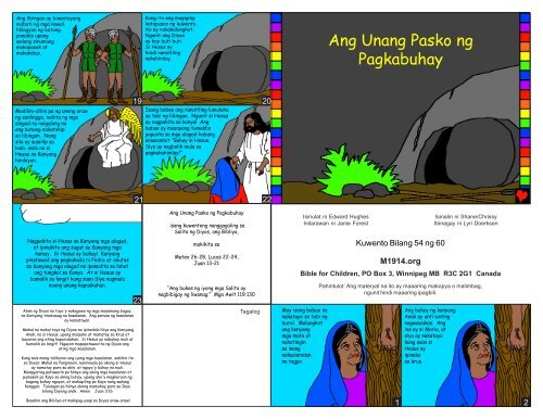 The First Easter Tagalog Tract - Bible for Children