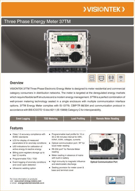 3Phase Energy Meter - Linkwell Telesystems (P) Ltd