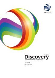 Comparison of InsightsÂ® Discovery System to ... - Inside Inspiration