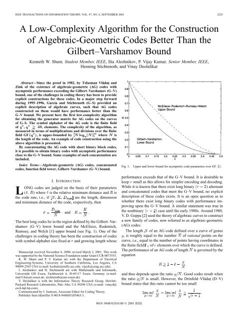 A Low Complexity Algorithm For The Construction Of Algebraic