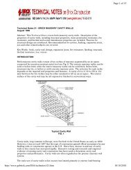 Tech Note 21C Brick Masonry Cavity Walls Construction