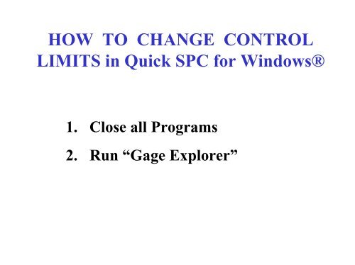 Quick SPC screen snapshots - Marposs