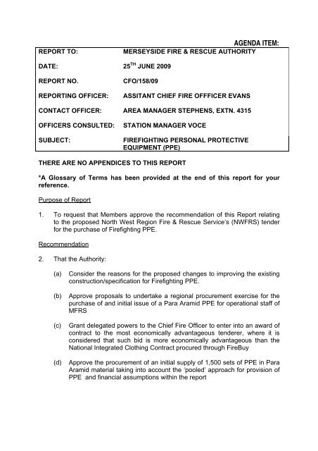 Firefighting Personal Protective Equipment - Merseyside Fire and ...