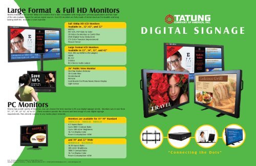 Digital Signage Brochure - Tatung