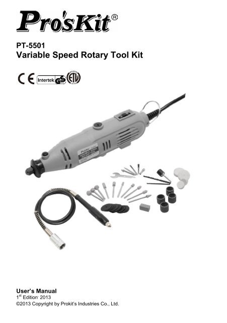 Variable Speed Rotary Tool Kit