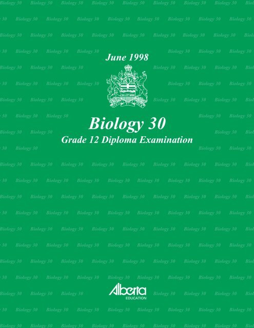 Biology 30 - Calgary Board of Education