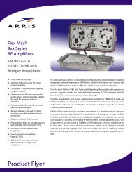 Flex Max FM901e-B 1 GHz Bridger Amplifier Technical ... - Arris