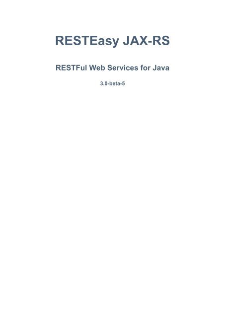 RESTEasy JAX-RS - Bad Request - JBoss
