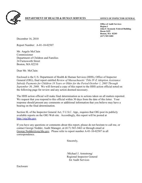 Title IV-E Adoption Assistance Subsidy Payments for Children 18 ...