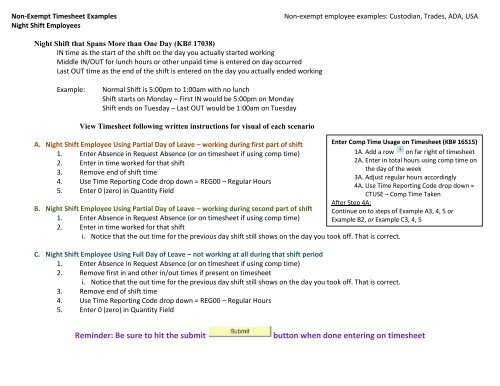 Night Shift Employees Reference