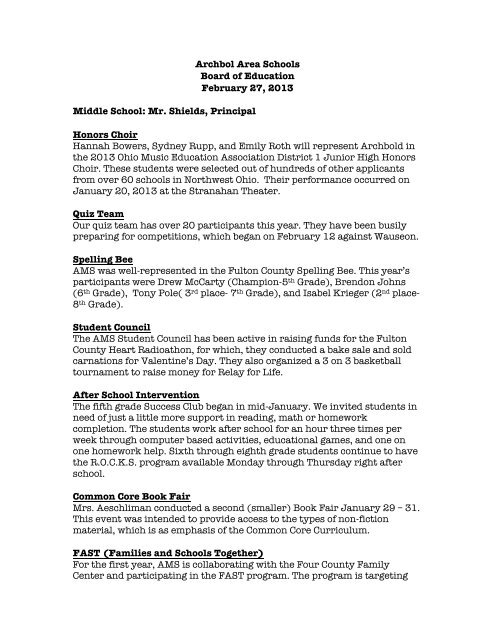 Middle School Principal Report Archbold Area Schools middle-school-principal-report-archbold-area-schools