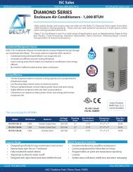 6000 Series Purge/Pressurization System - ISC Enclosure Cooling