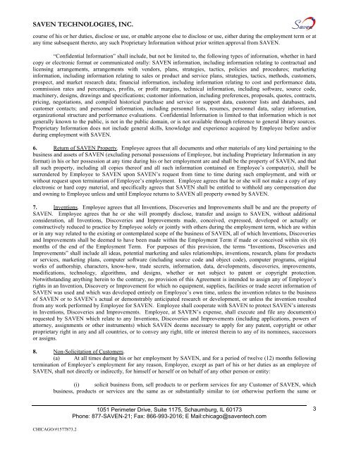 SAVEN TECHNOLOGIES, INC.d