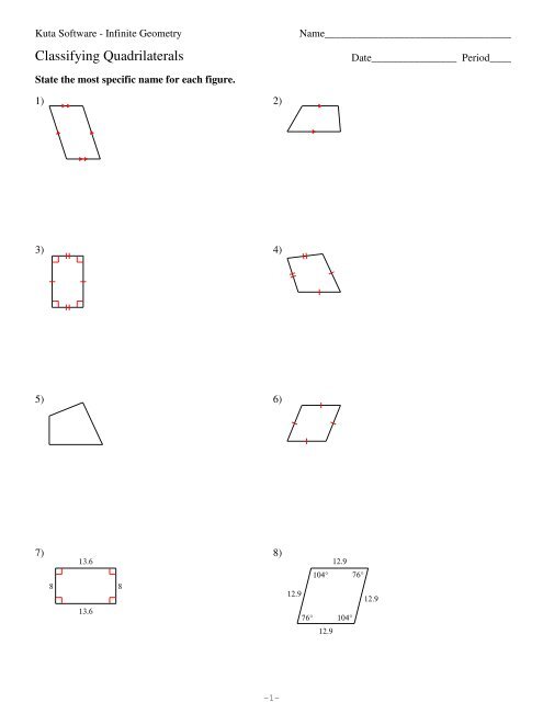 6-Classifying Quadrilaterals