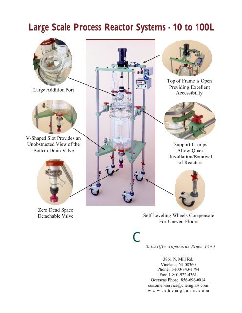 Large Scale Process Reactor Systems - 10 to 100L