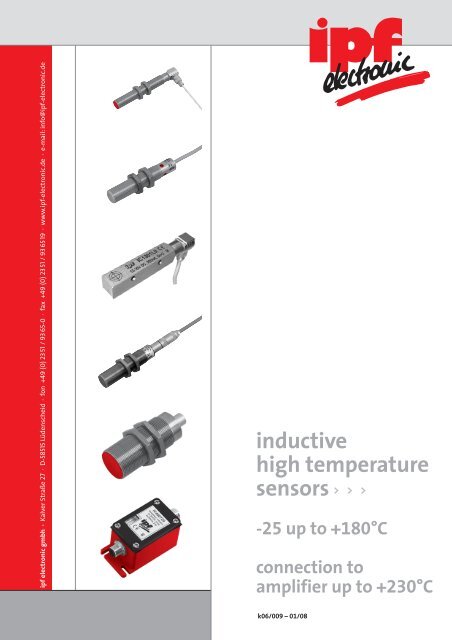 inductive high temperature sensors