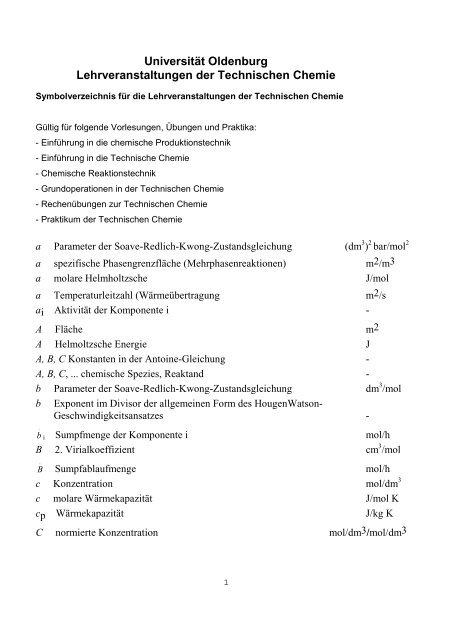 Symbolverzeichnis