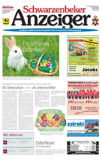 Schwarzenbeker Anzeiger - Kurt Viebranz Verlag