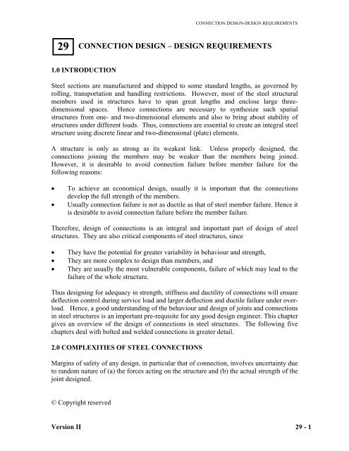 connection design - institute for steel development & growth