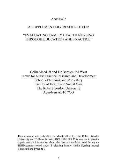 Thesis Annex 2.pdf - OpenAIR @ RGU - Robert Gordon University