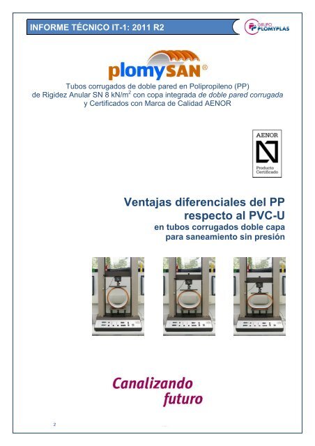 Tubos de PP vs PVC-U - Plomyplas