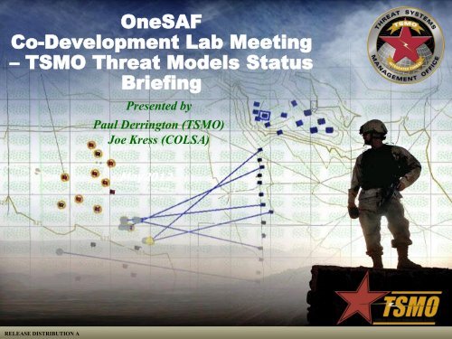 TSMO Threat Models - OneSAF Public Site