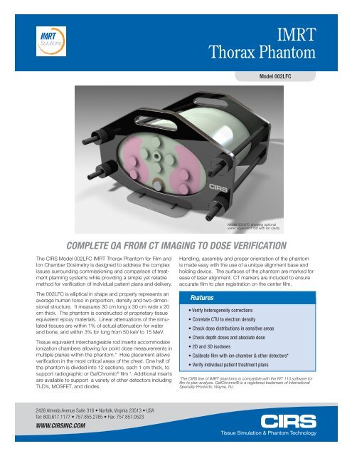 IMRT Thorax Phantom - CIRS