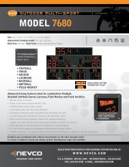 Nevco Scoreboard Company Installation Manual