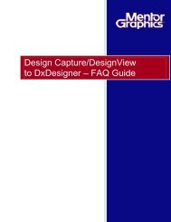 Design Capture to DxDesigner Migration - Mentor Graphics PCB Tools