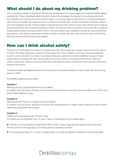 What should I do about my drinking problem? How can I ... - Issues