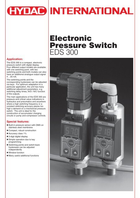 Electronic Pressure Switch
