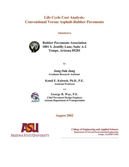 Life Cycle Cost Analysis - Rubber Pavements Association