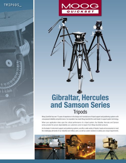 Gibraltar, Hercules and Samson Series - Moog Quickset