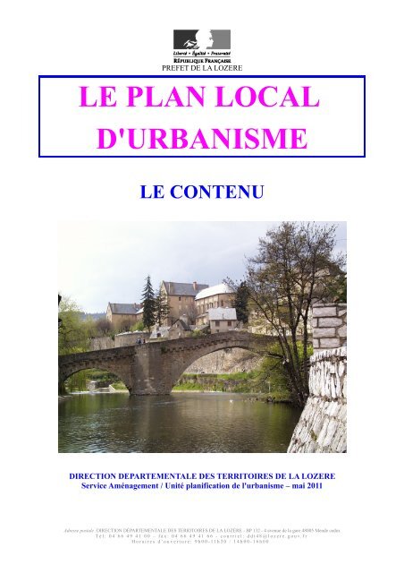 LE PLAN LOCAL D'URBANISME