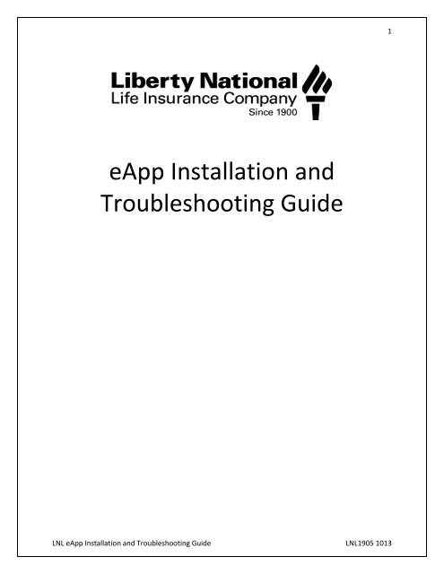 eApp Installation and Troubleshooting Guide