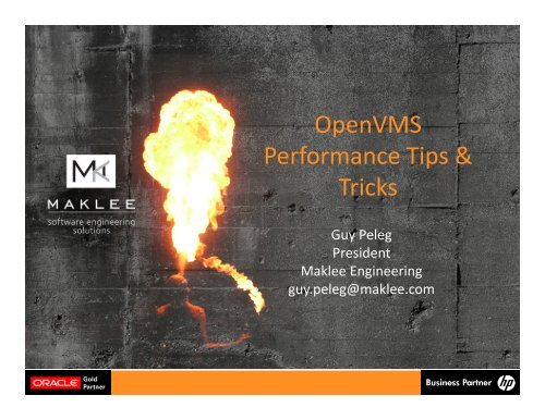 OpenVMS Performance Tips & Tricks