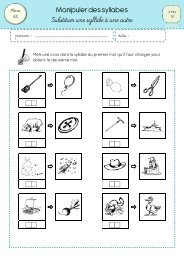 Localiser les syllabes 4 - classeurdecole