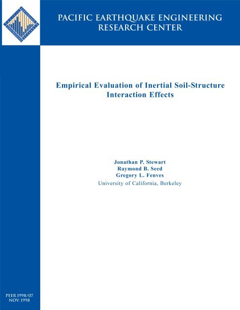 Empirical Evaluation of Inertial Soil-Structure Interaction Effects ...