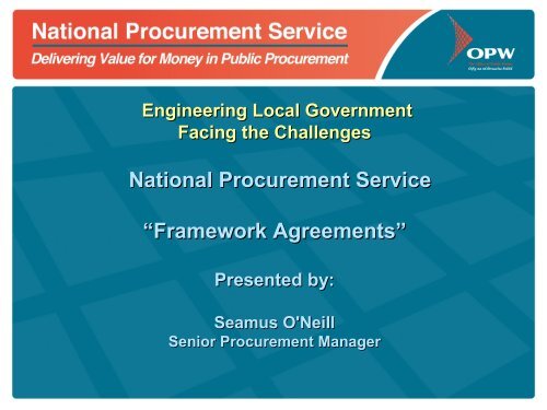 NPS Framework Agreements - National Procurement Service