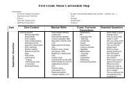 Curriculum Map - Elementary Art Grade 4