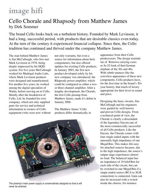 image hifi - Matthew James