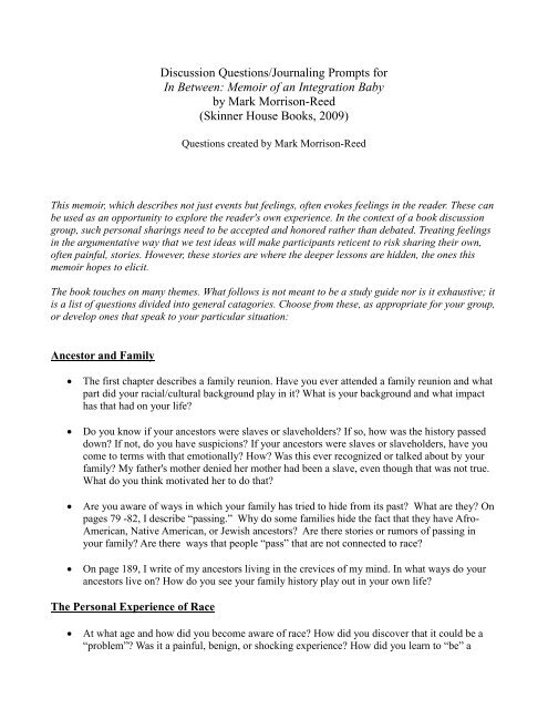 race discussion questions