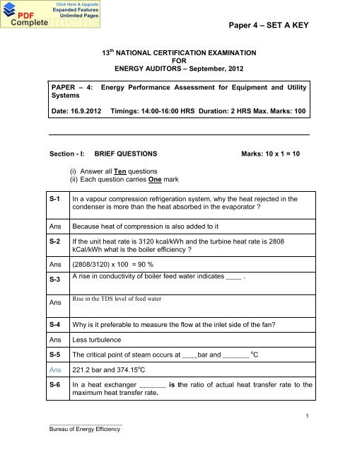 Set - National Certification Examination for Energy Managers and ...