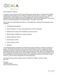 Sole Source Letter - City of Ocala