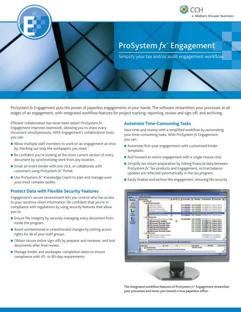 ProSystem fxÂ® Engagement - CCH