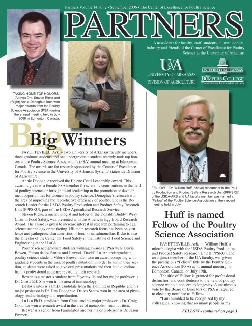 Big Winners - Poultry Science - University of Arkansas
