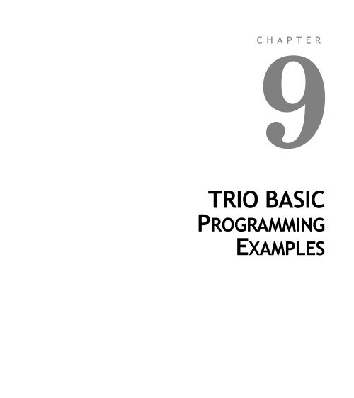 TRIO BASIC PROGRAM EXAMPLES Alstron
