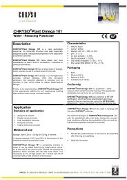 CHRYSO Plast Omega 132 - Chryso.com